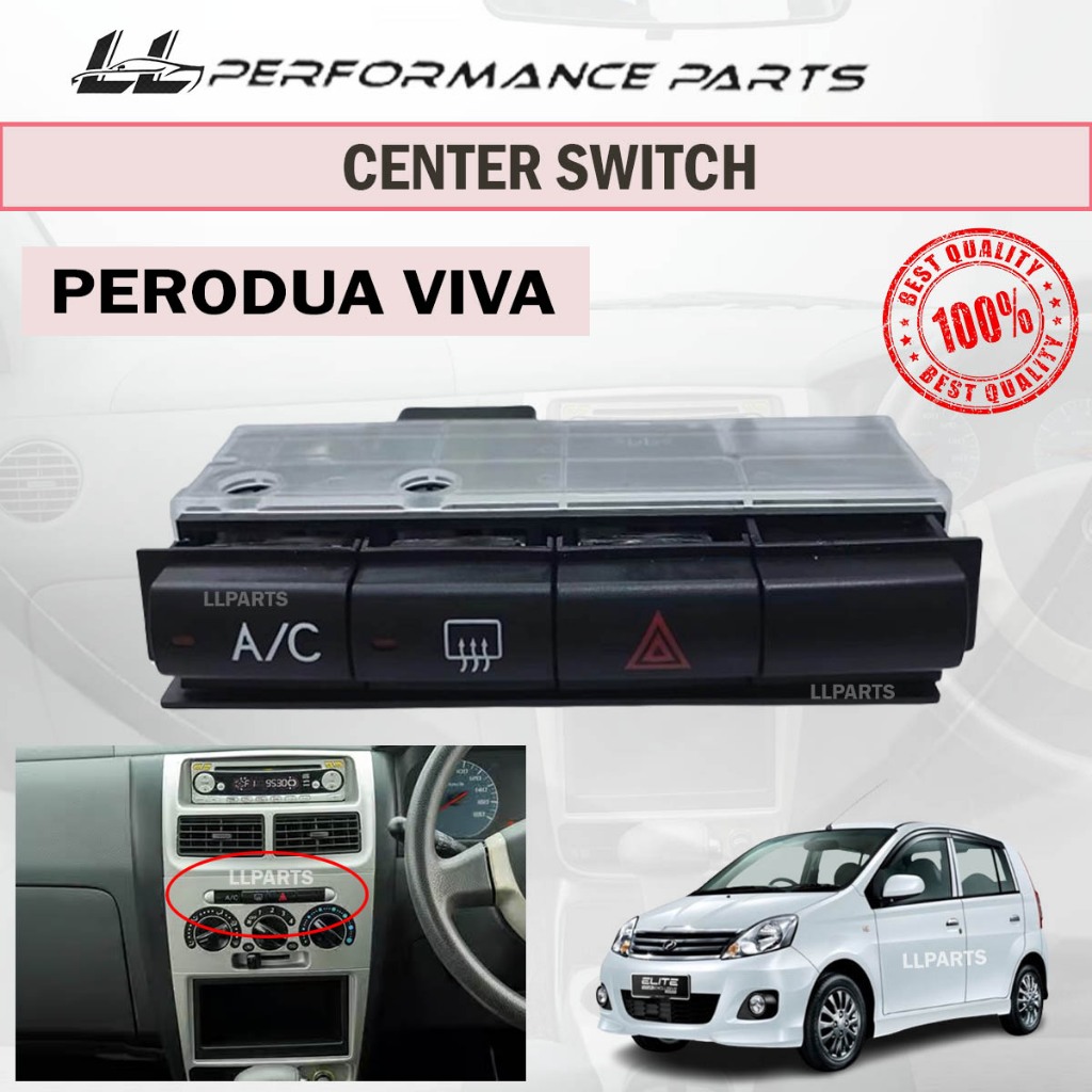 Original Perodua Viva Center Switch Heater Switch Emergency Switch ...