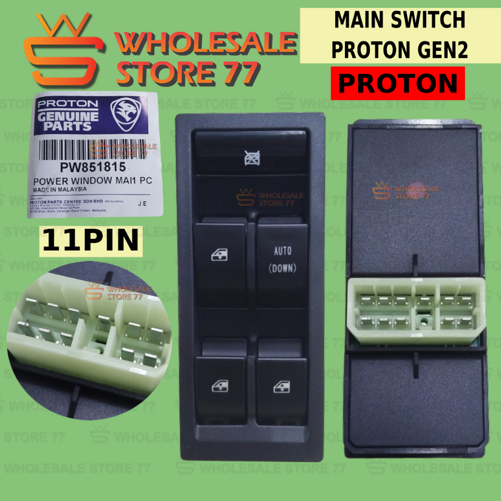 READY STOCK | PROTON GEN2 GEN-2 GEN 2 POWER WINDOW MAIN SWITCH MASTER ...