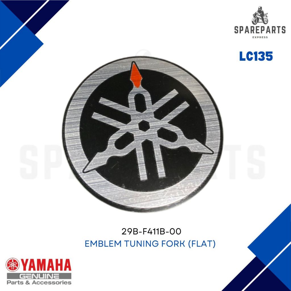 29B-F411B-00 Yamaha Original 135LC V2 V3 V4 V8 FI Emblem Logo Kepuk ...