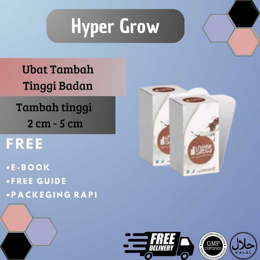 HYPER GROW UP SUSU UBAT PENINGGI TINGGI BADANTERBAIK ORIGINAL LULUS KKM ...