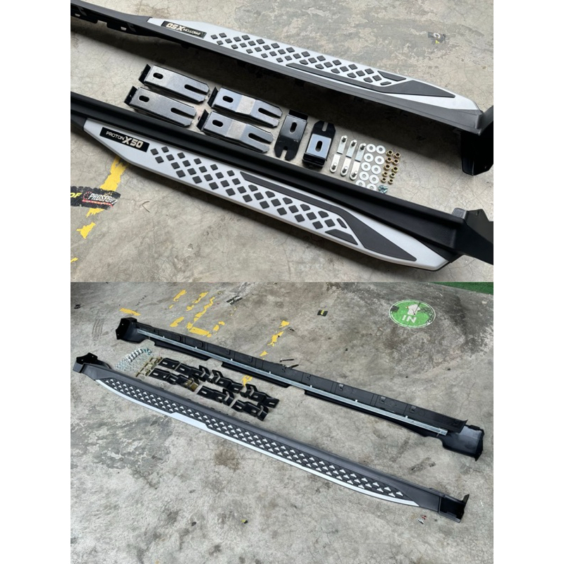 Proton X50 X90 premium foot door side step kick bar running board ...