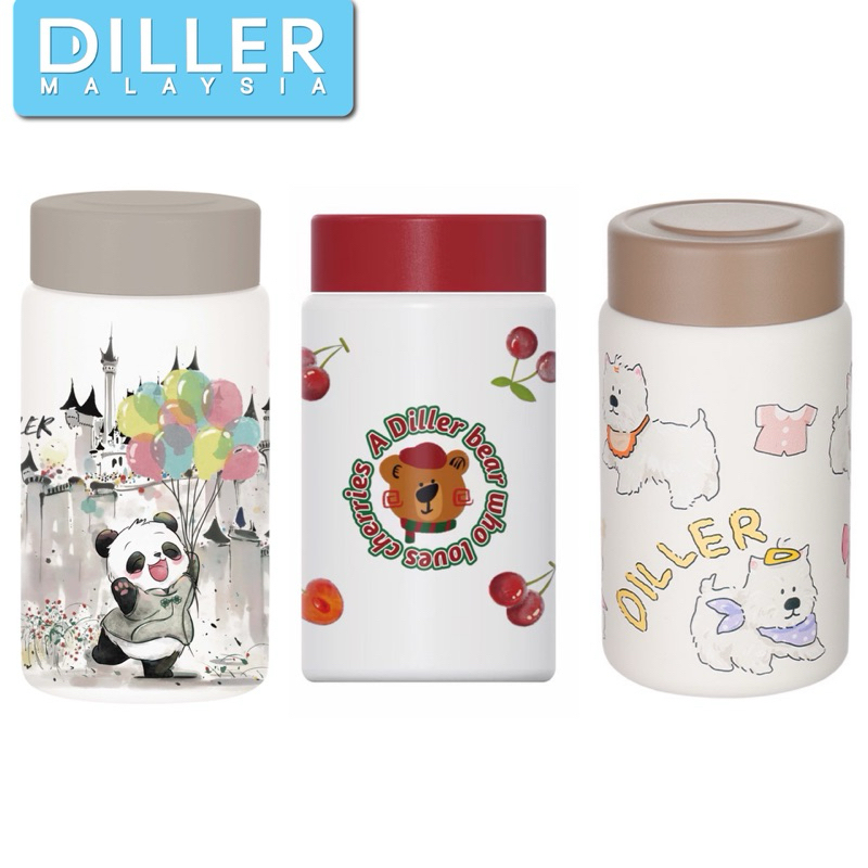 Diller Puppy Panda SUS316 Thermo Flask Water Coffee Tea D9249/D9234 ...
