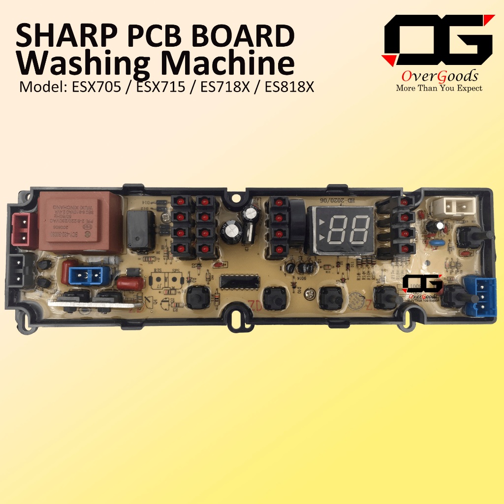 ESX705 / ESX715 / ES718X / ES818X SHARP PCB Board CONTROL BOARD / PCB BOARD washing machine ...