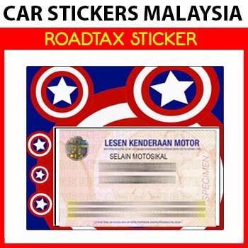 CSM Roadtax Sticker - Captain America Car Sticker Hero | Shopee Malaysia