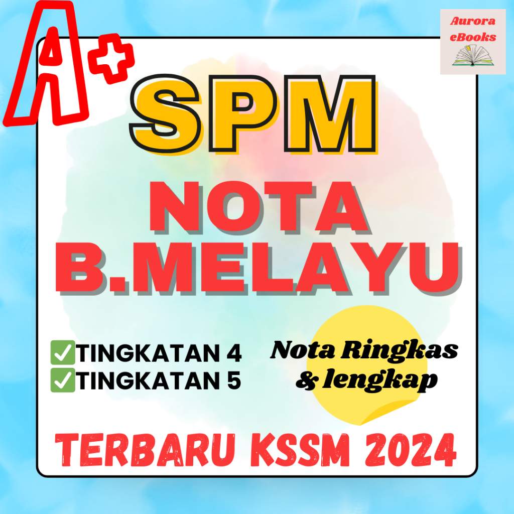 [Softcopy PDF📚] SPM A+ Nota Bahasa Melayu KSSM | Tingkatan 4 5 | Nota Lengkap dan Ringkas Bahasa ...
