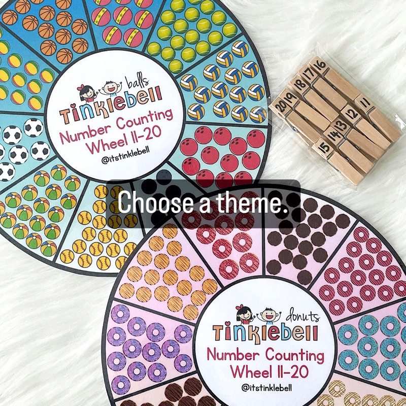 Number Wheels 11-20 (choose a theme) | Shopee Malaysia