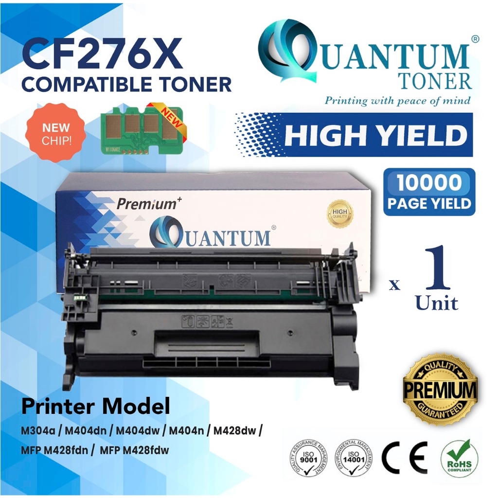 Compatible 76X CF276X CF276A Toner for HP Laserjet M304a M404dn M404dw ...