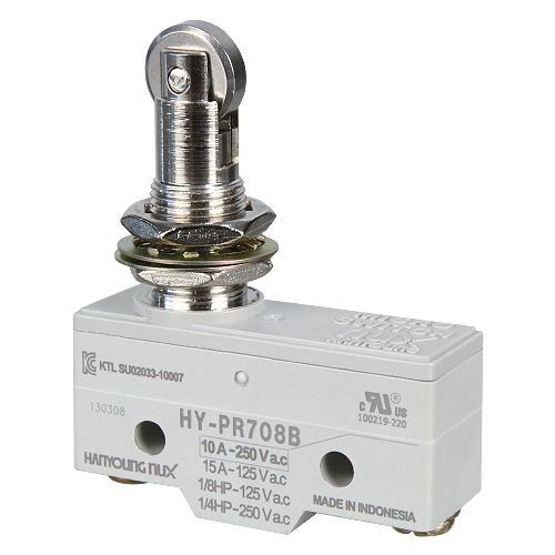 HY-PR708B Roller Plunger Micro Limit switches( Horizontal type ...