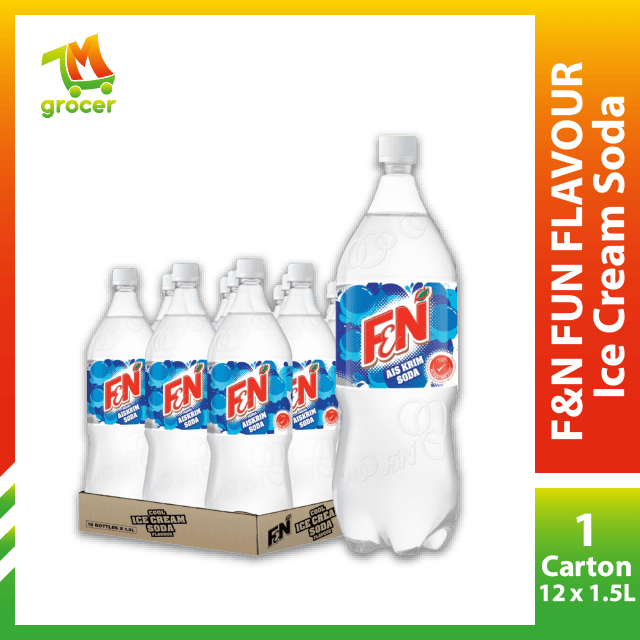 F&N Fun Flavour Ice Cream Soda 1 Carton (12 x 1.5L) | Shopee Malaysia