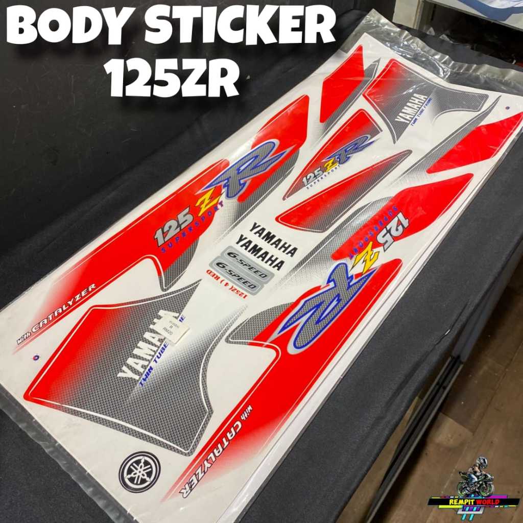 STICKER BODY MOTOR YAMAHA Y125ZR BODY STICKER 125ZR STICKER MOTOR ...