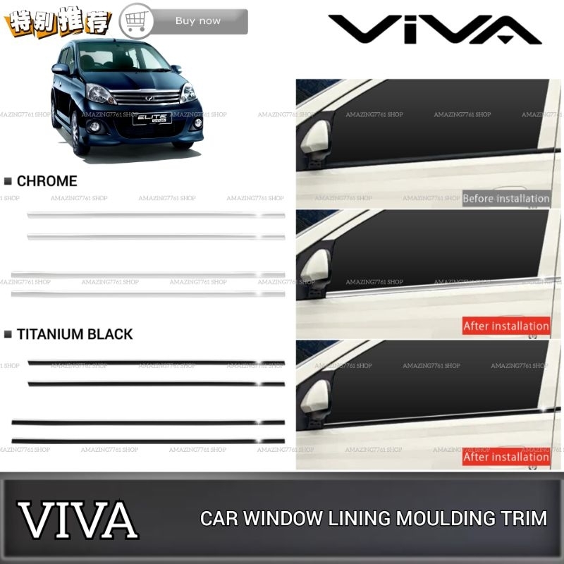 AMAZING PERODUA VIVA CAR WINDOW LINING MOULDING TRIM WINDOW TRIM LINING ...