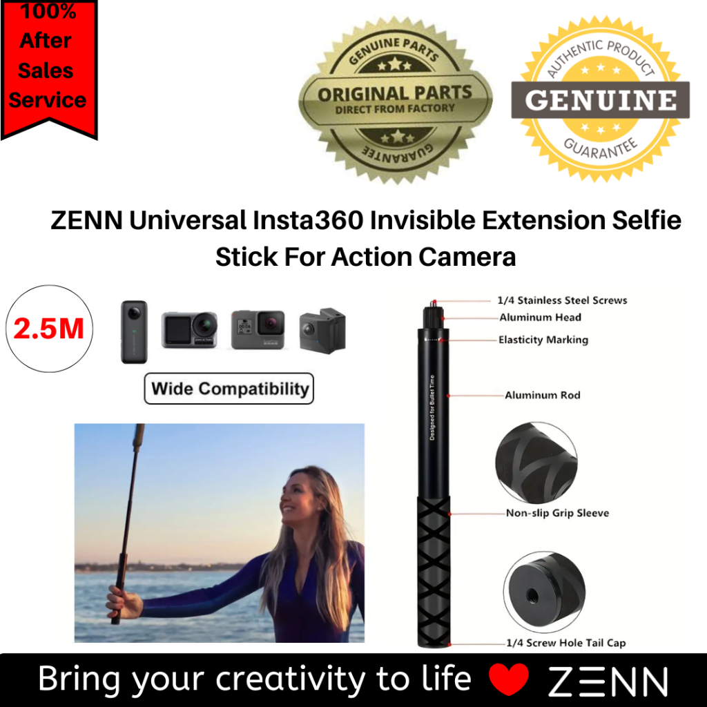 (READY STOCK) Insta360 ONE X3/X2 Accessories Handle and Selfie Stick ...