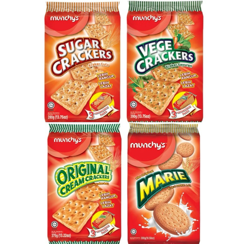 Munchy’s Crackers(Marie 300g/Original 375g/Sugar/Veg 390g) | Shopee ...