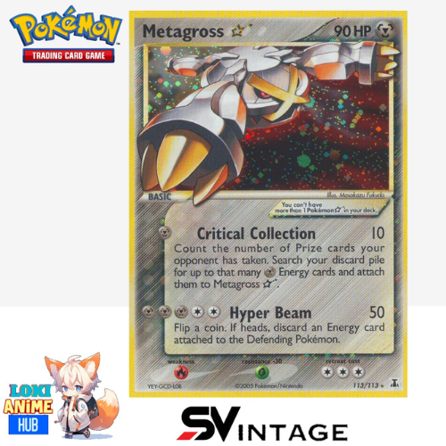 (EN) Metagross Star · Delta Species (DS) #113 Gred SV Vintage Ptcg Tcg ...