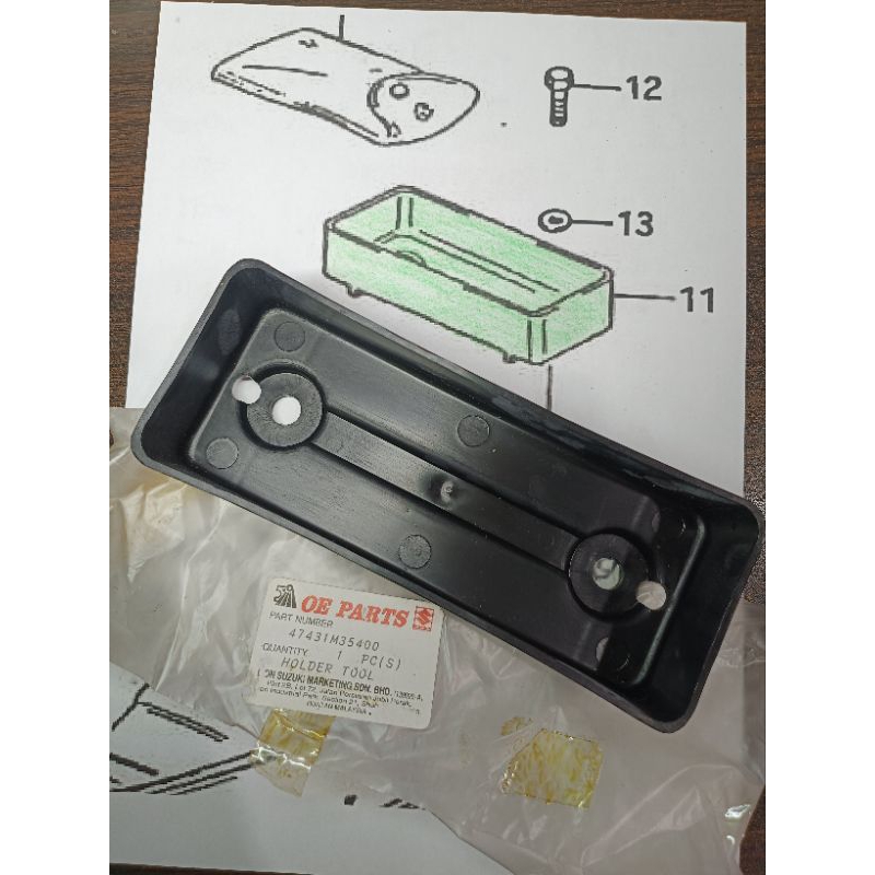 ORIGINAL LION SUZUKI RC80 RC100 FC110 TOOL BOX HOLDER | Shopee Malaysia