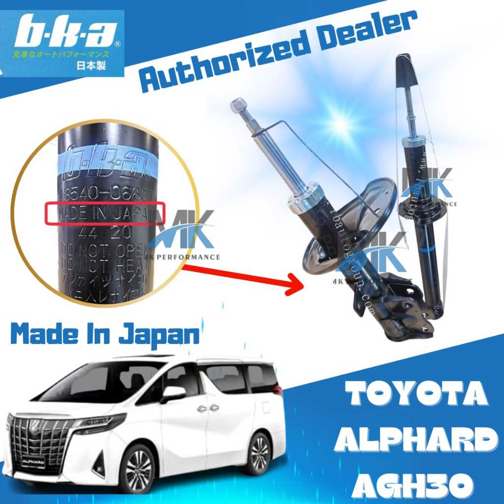 𝐁𝐊𝐀 𝐒𝐡𝐨𝐜𝐤 𝐀𝐛𝐬𝐨𝐫𝐛𝐞𝐫[ HYDRALIC GAS]TOYOTA Alphard Vellfire AGH30 GGH30[2015-2020]Front & Rear ...