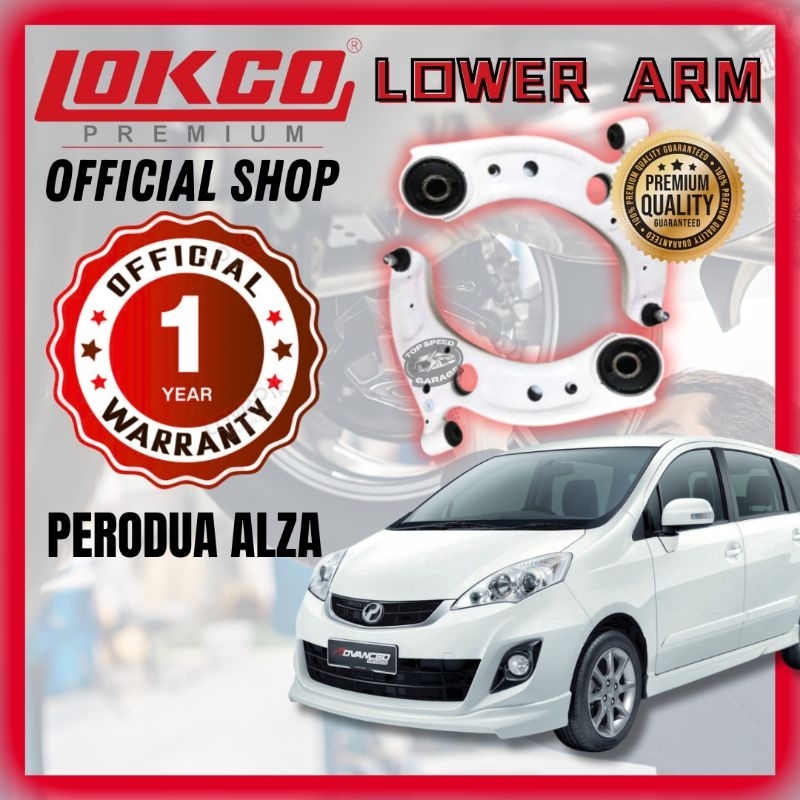 LOKCO Premium Heavy Duty PERODUA ALZA Lower Arm Front [Left + Right ...