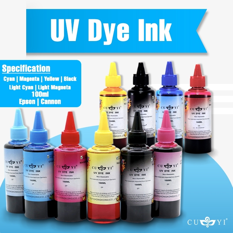 CUYI 100ml Universal Dye Ink for EPSON and CANON Inkjet Printer ...