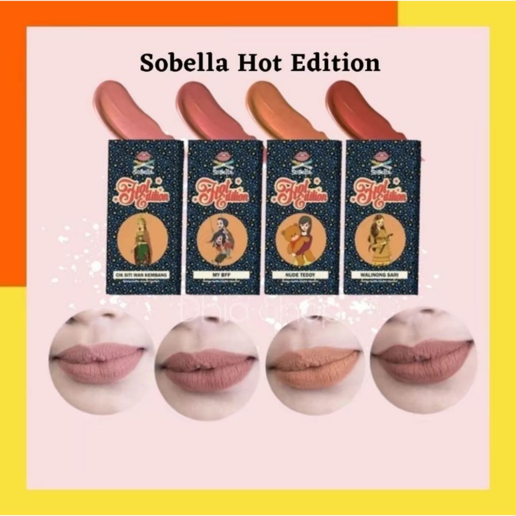 𝗦𝗢𝗕𝗘𝗟𝗟𝗔 𝗟𝗜𝗣𝗠𝗔𝗧𝗧𝗘 𝗛𝗢𝗧 𝗘𝗗𝗜𝗧𝗜𝗢𝗡 | 𝟰 𝗖𝗢𝗟𝗢𝗨𝗥 𝗥𝗘𝗔𝗗𝗬 𝗦𝗧𝗢𝗖𝗞 | Shopee Malaysia