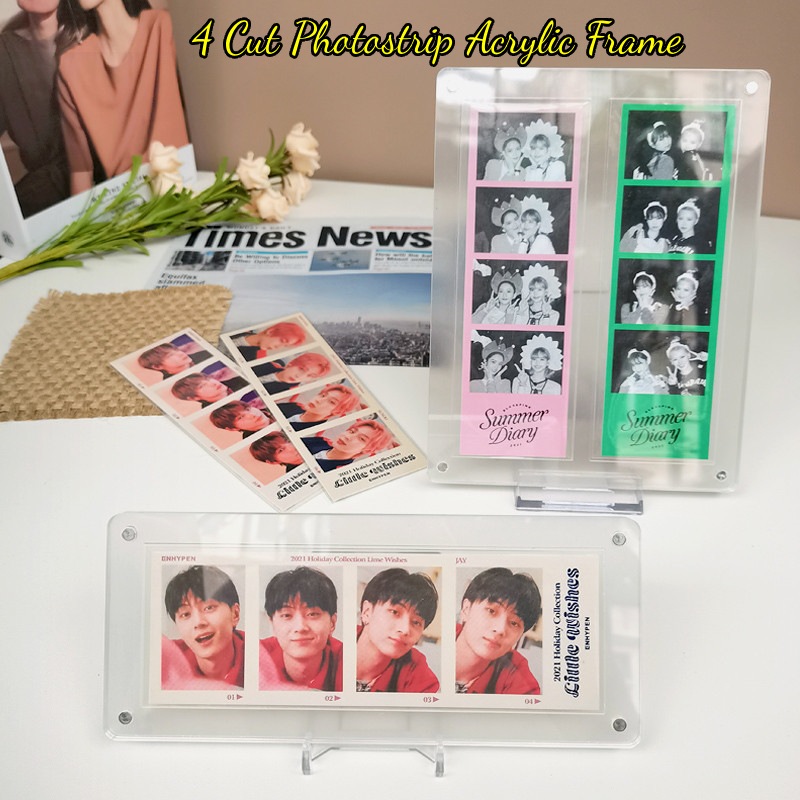 4 Cut Film Single / 2 Slots High Clarity Acrylic Magnetic Korean KPOP ...