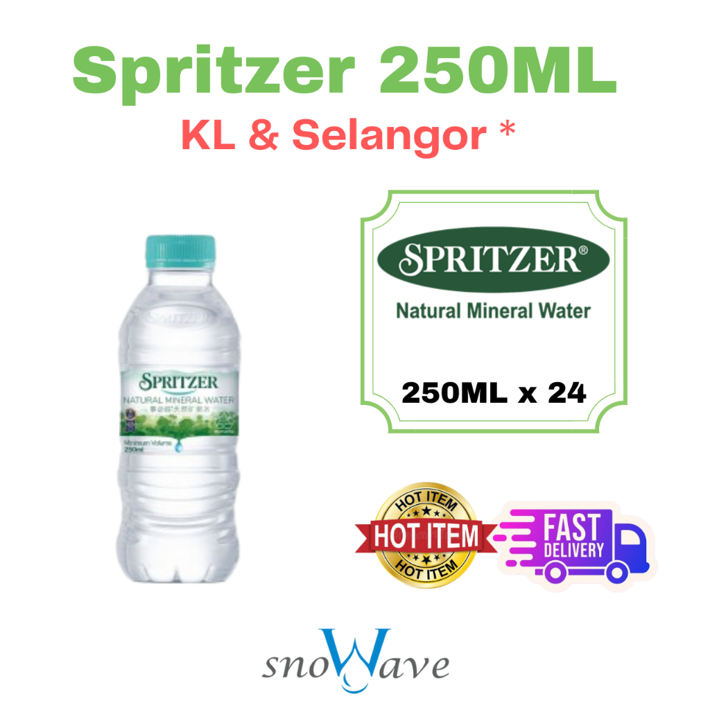 Spritzer Natural Mineral Water 250ML 3-4 Ctn (Kotak) | Shopee Malaysia