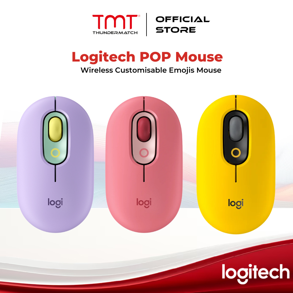 Logitech POP Mouse Wireless Customisable Emojis | SilentTouch ...