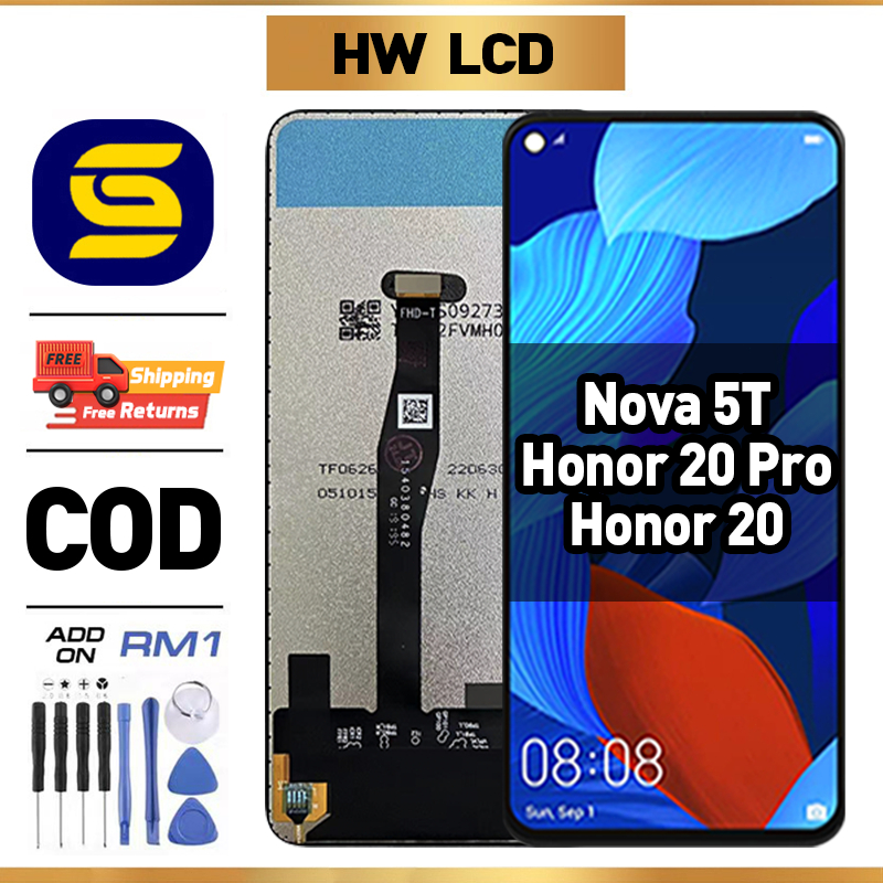 LCD HW nova 5T/ Honor 20/ 20 Pro Compatible For Glass Original Touch Screen Digitizer | Shopee ...