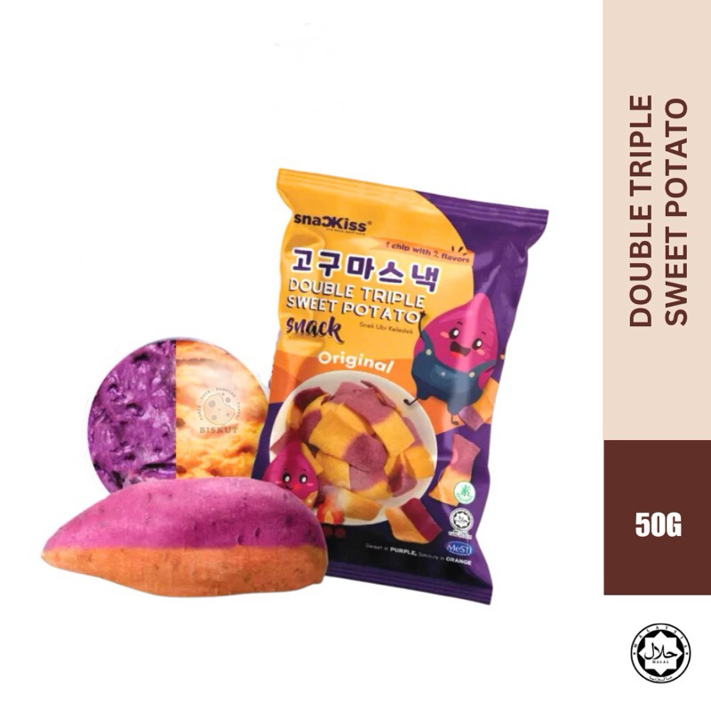 [Exp: 7/2025] Snackiss DOUBLE TRIPLE SWEET POTATO SNACK 双色紫薯片 | Shopee ...
