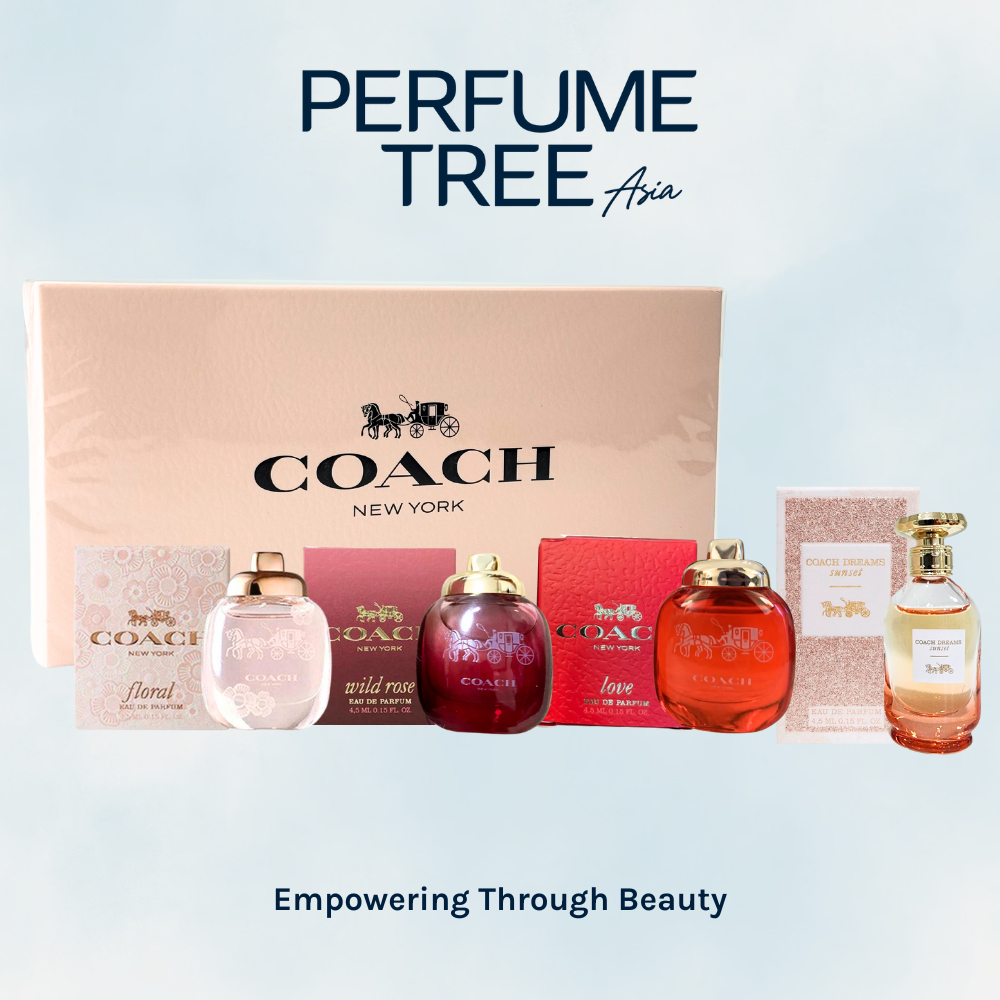 Coach Women 4 X 4.5ML Eau de Parfum Miniature Gift Set:Floral+Wild Rose ...