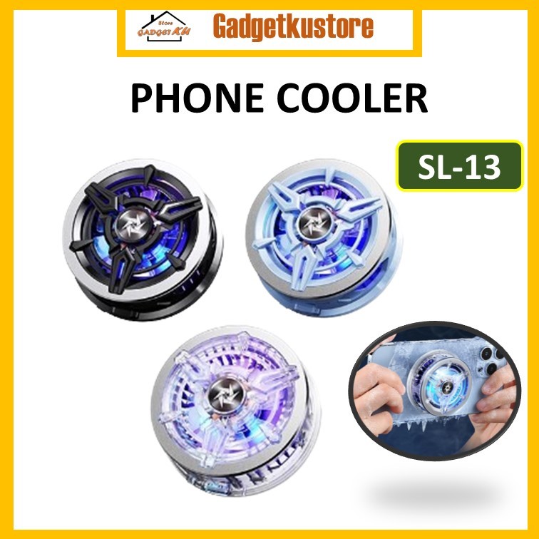 [CLEARANCE] REMAX SL-13 Phone Cooler Fan Gaming Magnetic RGB Light Strong Heat Dissipation ...
