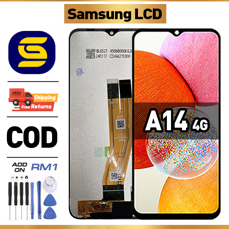 LCD SAMSUNG A14 4G A145F Compatible For Glass Original Touch Screen ...