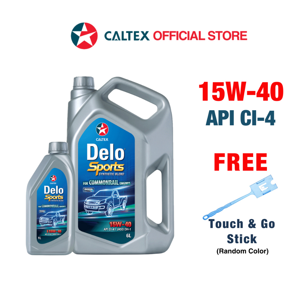 Caltex Delo Sports Synthetic Blend 15W-40 CI4 Diesel Engine Oil 7 liter ...
