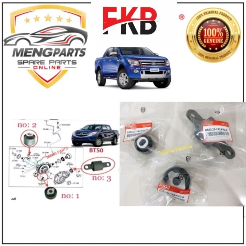 ORIGINAL FUKABA FORD RANGER T6 2012Y-2019Y FRONT DIFFERENTIAL BUSH ...