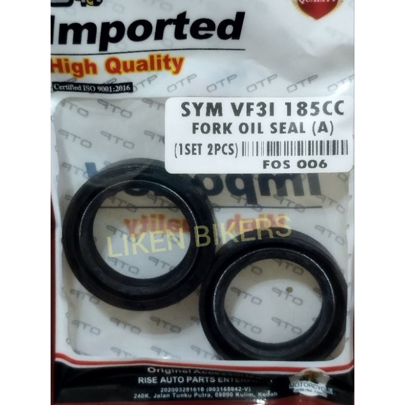 SYM VF3i -185 FRONT FORK OIL SEAL SET (OTP)( 2 PCS) | Shopee Malaysia