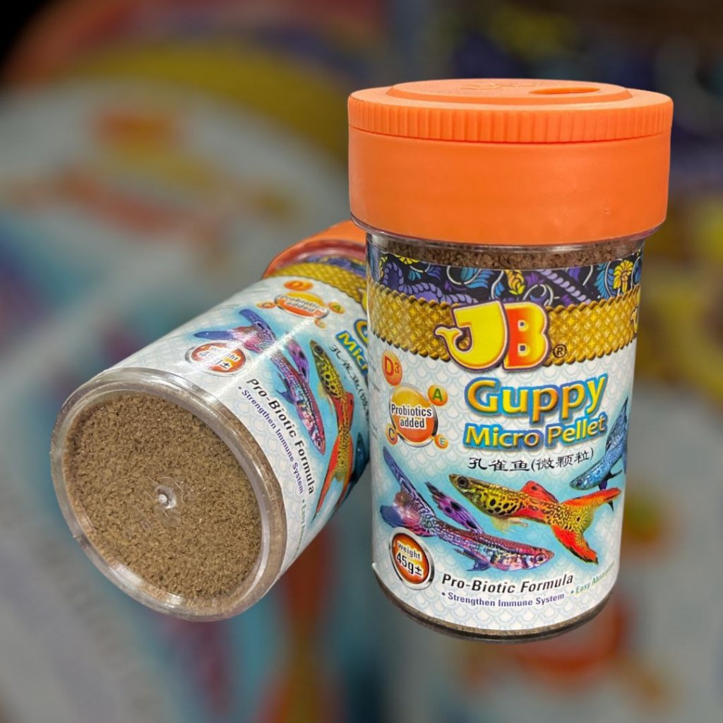 JB Guppy Micro Pellet Fish Food Makanan Ikan Guppy 45g 150g | Shopee ...