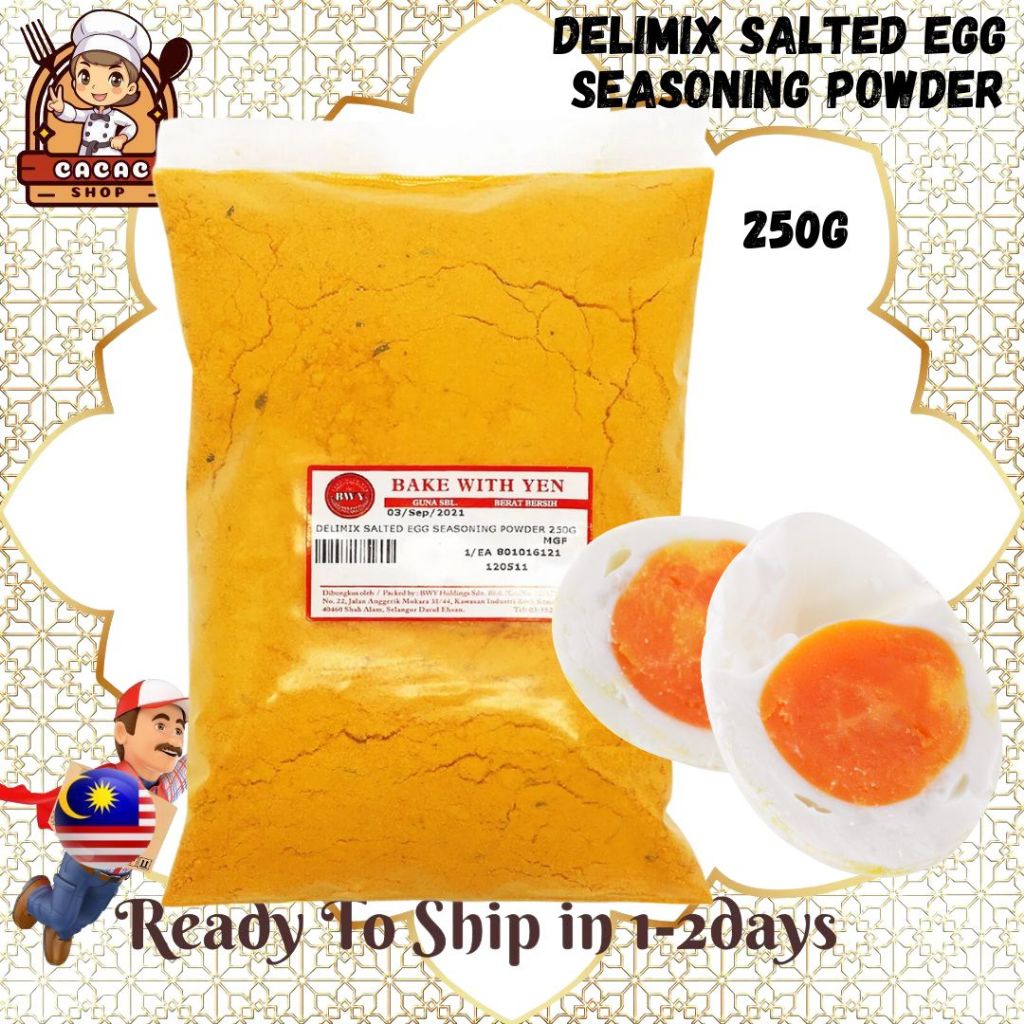 DELIMIX SALTED EGG SEASONING POWDER 250G bake with yen Telur Masin ...