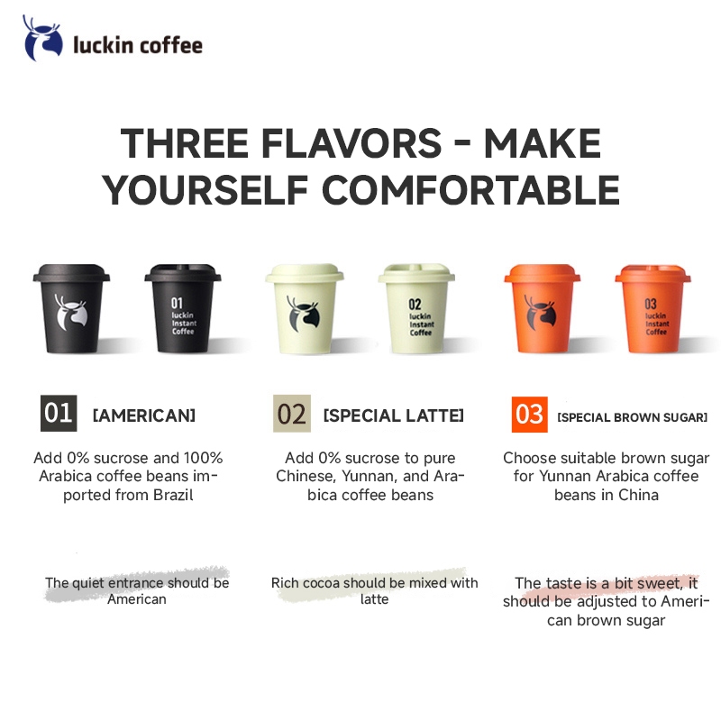 Luckin Coffee Freeze Dried Instant Coffee Vitality Capsule (2g x 3 Cups ...