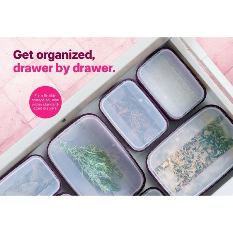 Tupperware Drawer Canister | Shopee Malaysia