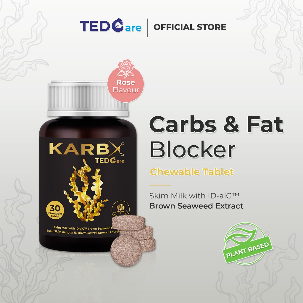 TEDCare KarbX Carb Blocker Fat Blocker Supplement Weight Loss Reduce ...