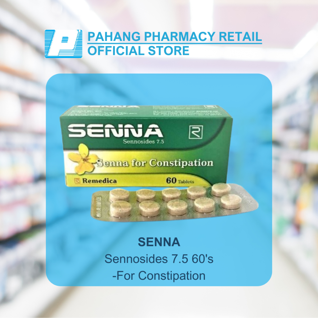 SENNA Sennosides 7.5mg Tablet 10's | 60's -For Constipation | Shopee ...