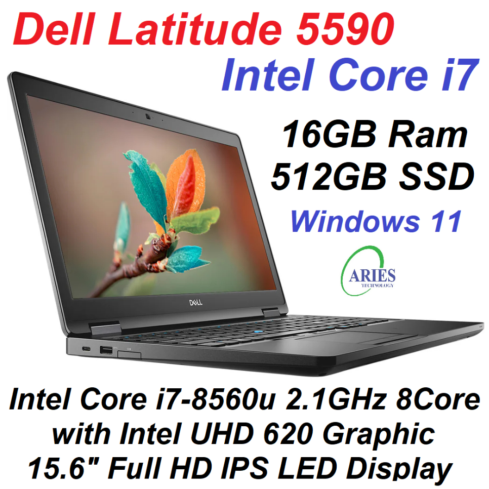 15 inch Laptop Dell Latitude 5590 AutoCAD & Graphics Hi-Spec Notebook ...
