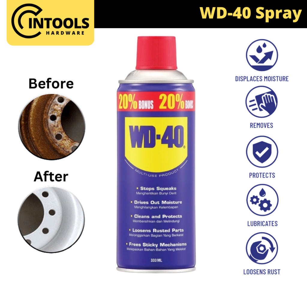 WD-40 Spray Multipurpose Oil Rust Stain Scratch Cleaning Adhesive ...