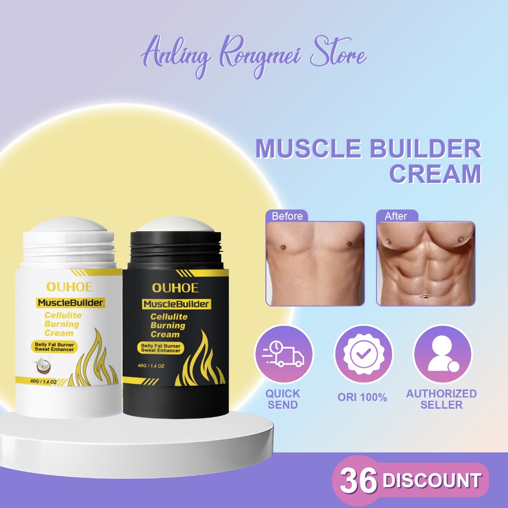 OUHOE Muscle Builder Cream 40g Belly Fat Burner Anti Cellulite Slimming ...