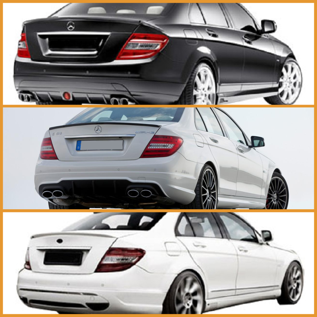 Mercedes Benz C Class W204 ( Brabus / Lorinser / AMG ) Style Rear ...