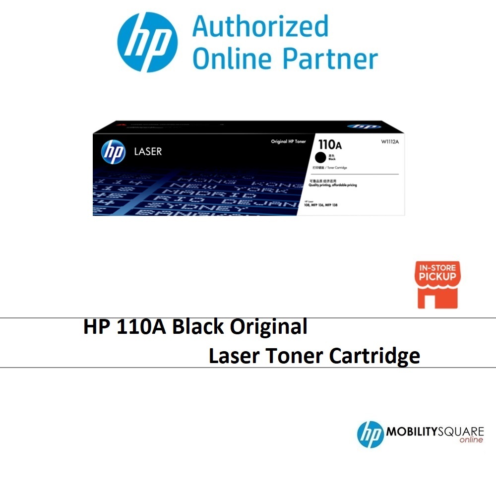 HP W1112A 110A Black Original Laser Toner Cartridge | Shopee Malaysia