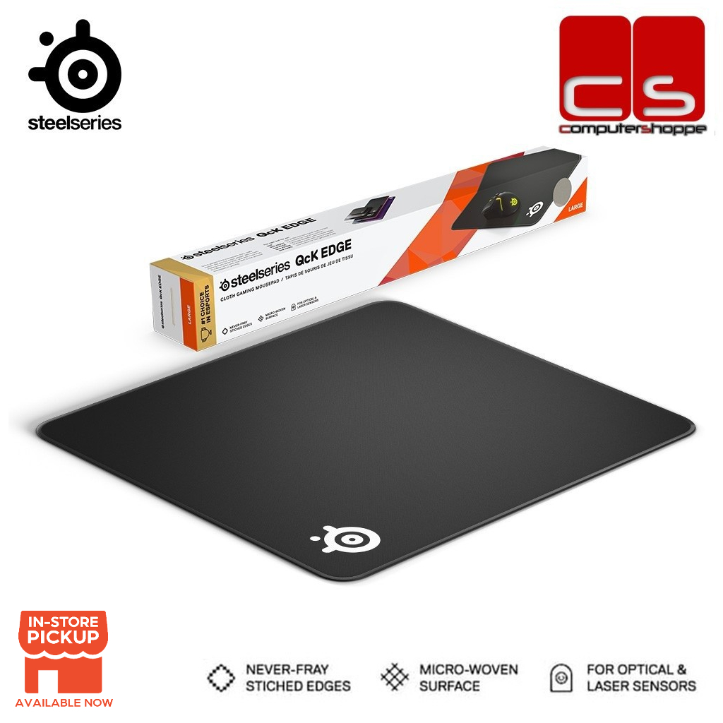 SteelSeries QCK EDGE Cloth Gaming Mouse Pad - Large (PN63823) | Shopee ...