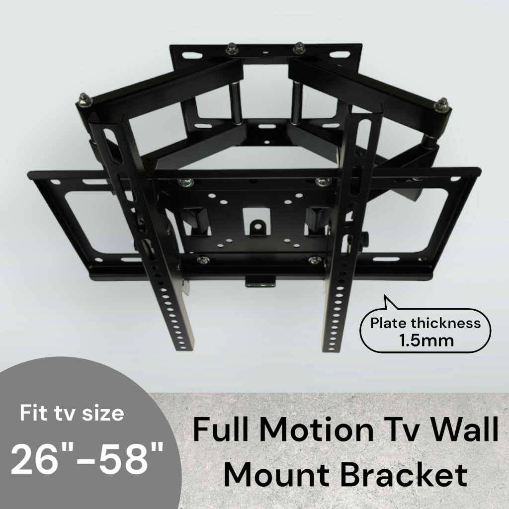 UNIVERSAL 26" TO 55" FULL MOTION LED/LCD TV WALL MOUNT BRACKET (CAN USE ...