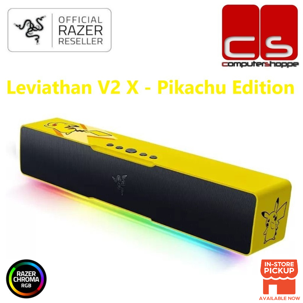 Razer Leviathan V2 X PC Gaming Bluetooth RGB Soundbar - Pikachu Edition ...