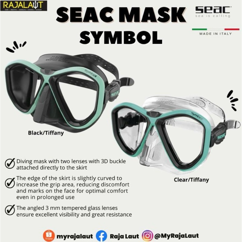SEAC Symbol Mask (Tiffany) | Shopee Malaysia