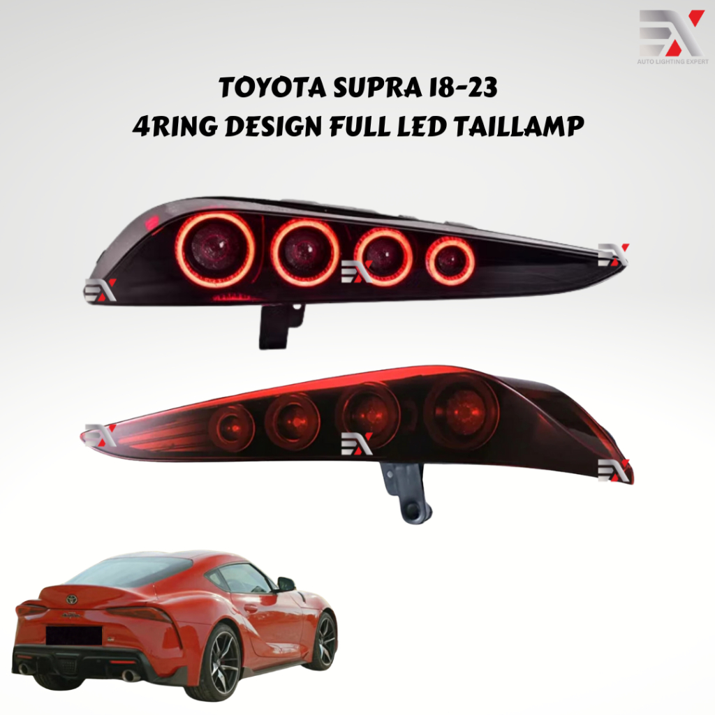 TOYOTA SUPRA 18-23 LED TAIL LAMP - 4RING DESIGN | Shopee Malaysia